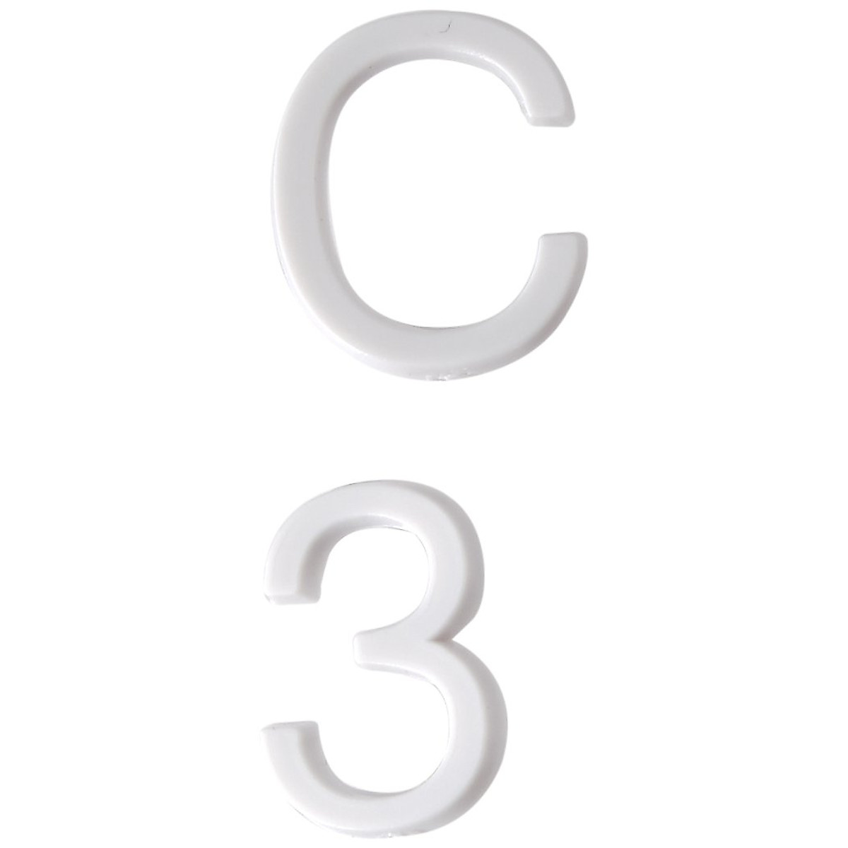 Quartet Characters for Felt Letter Boards, 0.5 Inch, Helvetica, White, 300 Letters, Numbers and Symbols (4421)