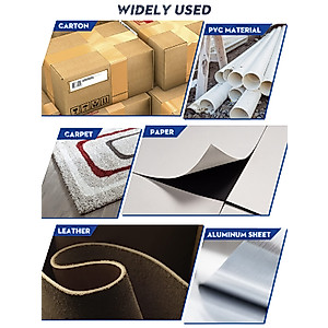 2 Pack BIBURY Utility Knife, Heavy Duty Folding Box Cutter, Pocket Carpet Knife with 20 Extra SK5 Stainless Steel Blades, Easy Release Button, Belt Clip, Quick Change, Blade Storage in Handle Design