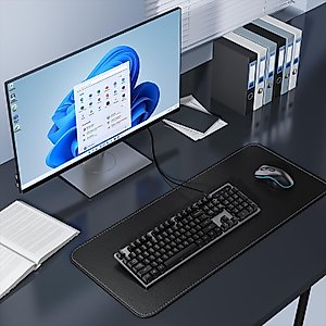 OMOTON Wired Gaming Keyboard, Full Size Keyboard, 26 Anti Ghosting Keys, LED Backlit, 12 Multimedia Keys, Silent Membrane Gaming Keyboard for PC, Desktop, Computer, Black