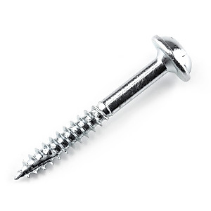 Kreg SML-F125-250 Zinc Pocket Screws, 1 1/4 Inch, #7 Fine Thread, Maxi-Loc Head (250 Count)