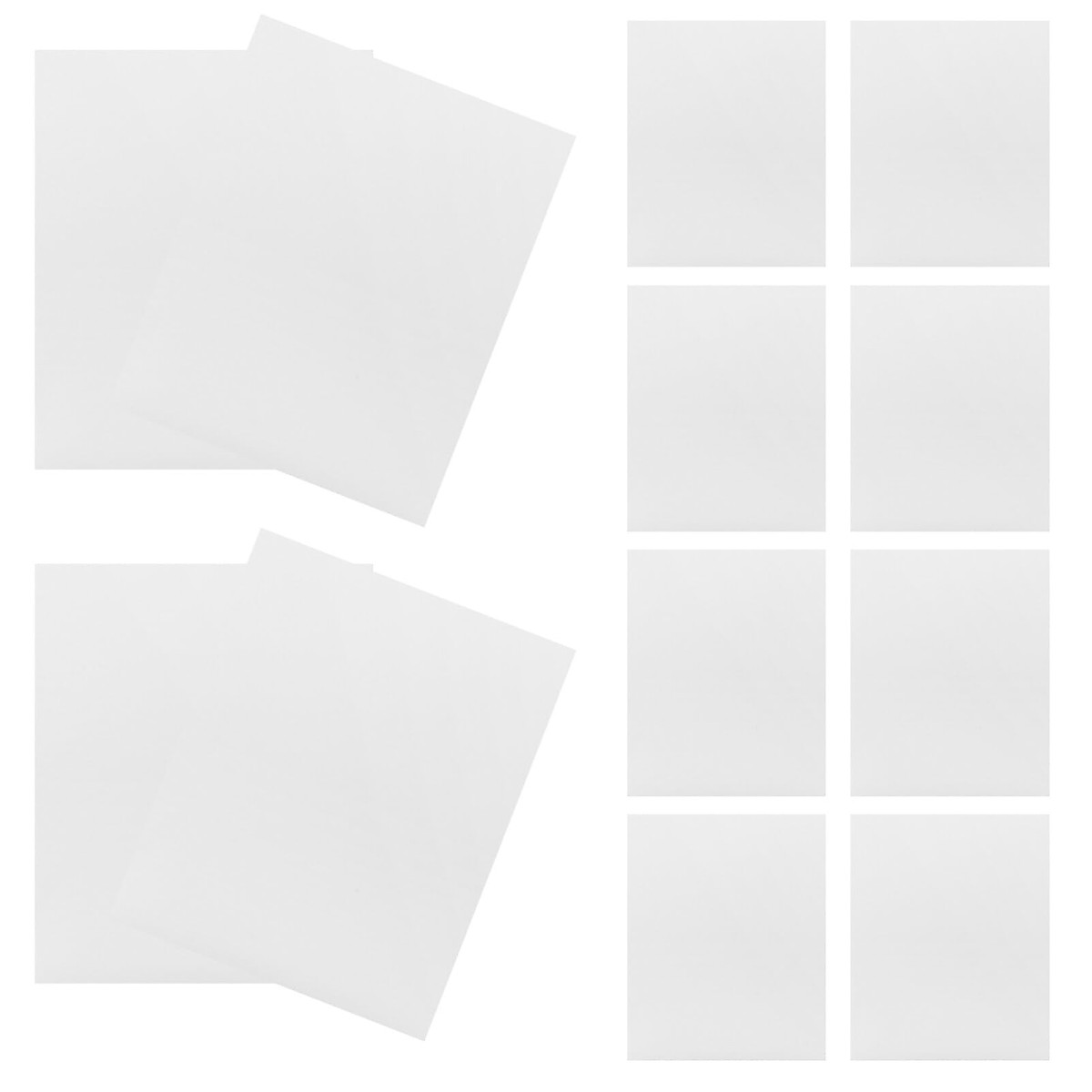 NUOBESTY 60 Sheets of Full Sheet Sticker Labels, White Matte Label Paper Printable Sticker Paper Internet Shipping Labels for Home Office Inkjet Printer