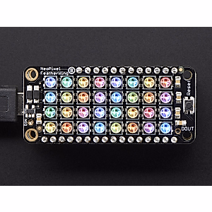 Adafruit Industries NeoPixel FeatherWing - 4x8 RGB LED Add-on for All Feather Boards