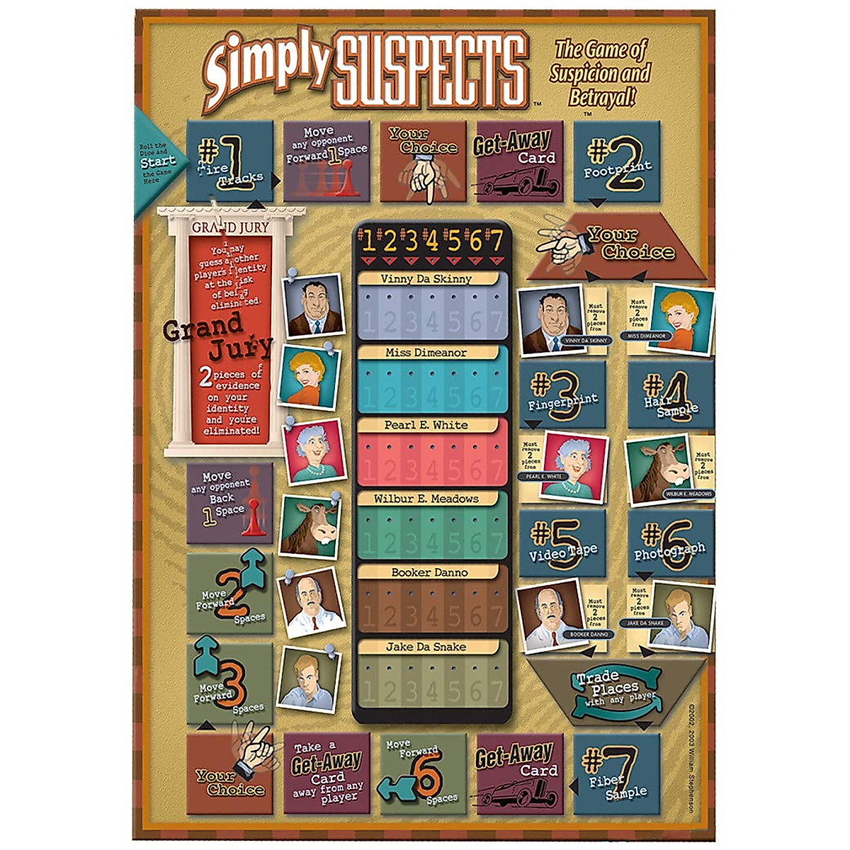 Simply Suspects - Strategy Board Game - from Spy Alley