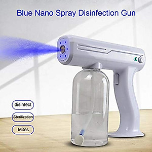 Handheld Cordless ULV Fogger Blue Light Steam Spray Sprayer Gun 800ML Charging Fogger Steam Gun Face Mist Sprayer Gun