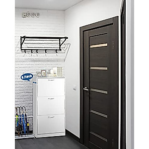 HOPUBUY Narrow Shoe Cabinet for Entryway, White Shoe Storage Cabinet, Slim Flip Down Shoe Rack 3 Tier Shoe Organizer for Home and Apartment