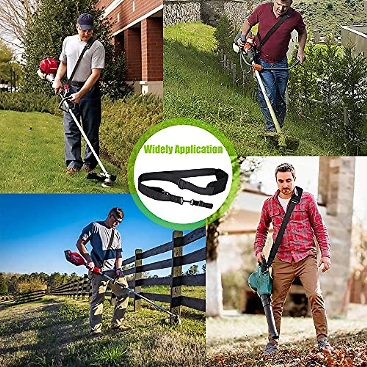 HPENP Shoulder Strap Trimmer Strap Blower Strap Weed Wacker Strap Universal for EGO String Trimmer, Weedeater Leaf Blower, Multi Head System Compatible with EGO String Trimmer and All Types