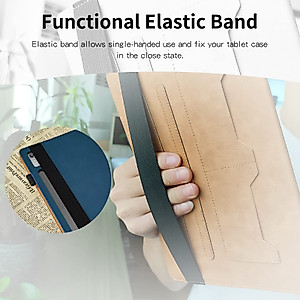 TIPOYOROO Case for Lenovo Tab P11 Pro 11.2" 2nd Gen 2022 (TB-138FC/TB-132FU) Bussiness Premium PU Leather Stand Folding Folio Cover for Lenovo Pad Pro 2022 Modle Shell Cover 11.2 inch -Navy Blue