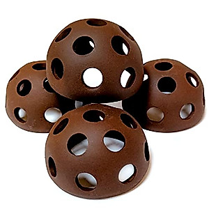 OrgMemory Ceramic Shelters, 4 pcs, Fish Tank Accessories Cave Décor, Small Fish House, Aquarium Hideout, Swim Holes Aquatic, Aquarium Cave for Freshwater and Saltwater Fish Tank (hemispherical)