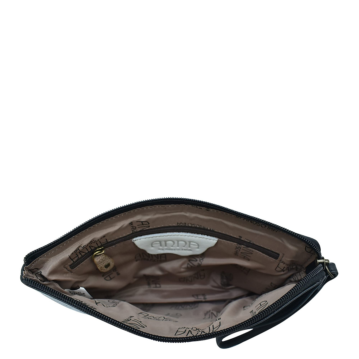 Anna by Anuschka Wristlet Clutch, Butterfly Black