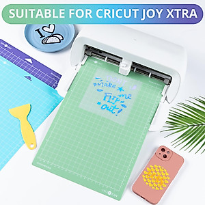 HTVRONT Cutting Mats for Cricut Joy Xtra, 3 Pack Cutting Mats 8.5"x12"(StandardGrip, LightGrip, StrongGrip), Variety Adhesive Reusable Cutting Mats Accessories for Cricut Joy Xtra