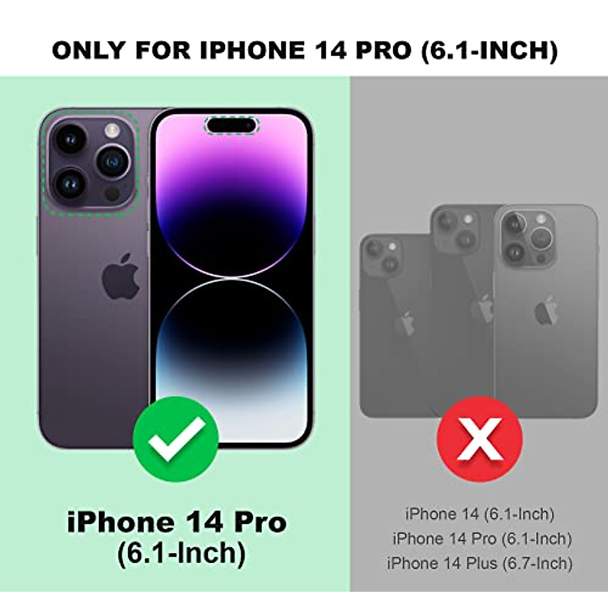 Silverback Compatible with iPhone 14 Case Clear, Two-Way Kickstand Case, Anti-Scratch Protective Shockproof Slim Cover for iPhone 14 6.1 Inch - Clear
