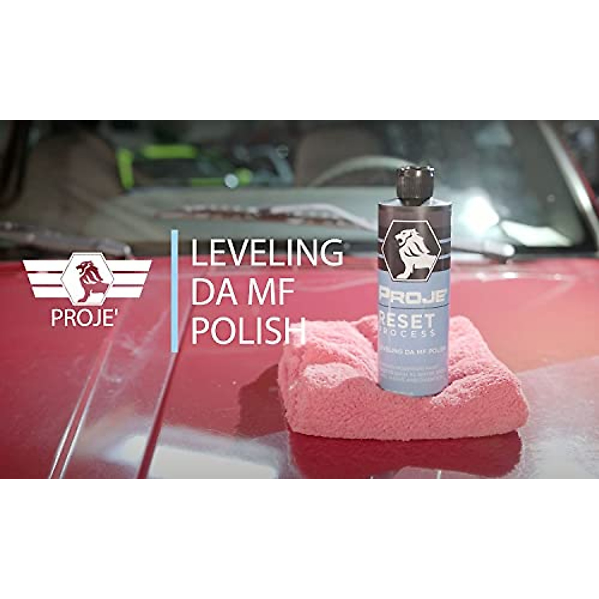 Proje Premium Car Care Leveling Polish 16 oz|Micro-Abrasive High Gloss Formula | Removes Water Spots Swirls Oxidation & Moderate Defects | Safe on Clear Coat Gel Coat & Ceramic Coatings