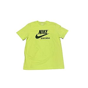 Nike Men Futura Sportswear Logo T-Shirt (as1, Alpha, l, Regular, Regular, Volt)