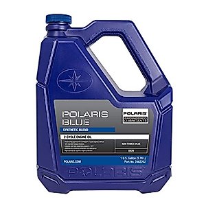 Polaris Snowmobile Blue Synthetic Blend 2-Cycle Oil, 2-Stroke Engines