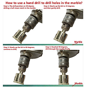 JINGLING 45mm 1-3/4" inch Diamond Hole Saw Tile Drill Bit Masonry Tools for Stone Glass