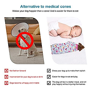 LovinPet Pitbull Dog Pajamas,Large Dog Clothes Dog Pajamas, Wound Care/Post Surgery Dog Clothes, Lightweight Stretchy Dog Pajamas, Large Dog Shirt, Seafoam Unicorn Print,Large Dog Jammies Pet PJ's/XL