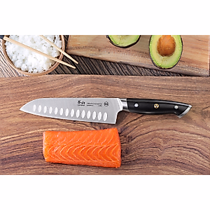Cangshan Z Series 62496 German Steel Forged Santoku Knife, 7-Inch