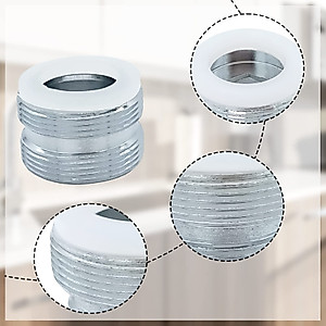 12 Pieces Faucet Adapter Kit Kitchen Aerator Adapter Male To Female,Male To Male Faucet Adapter Water Hose Adapter(Faucet Adapter Various Sizes)