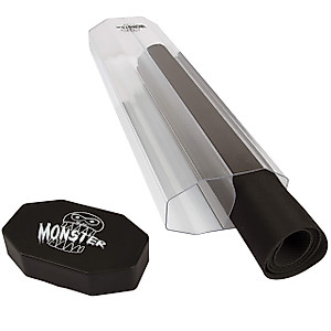 Monster Protectors Dual Playmat Tube Prism-Shaped Play Mat Case Holds Two Playmats at Once - Won't Roll Off Surface and Easy in and Out Design w Secure Lid