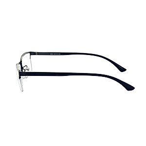 ALWAYSUV Fashion Black Half Frame Clear Lens Business Glasses Frame Women/Men