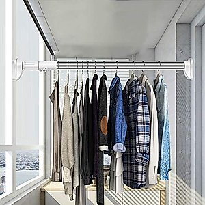 Stainless Steel Telescopic Adjustable Rod Clothes Dryer Stainless Steel Tension Rod Bathroom Rail Can Be Used for 27.56-39.37In