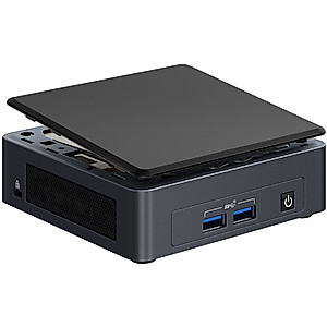 Intel NUC 11 Pro Kit BNUC11TNKI50001 Home & Business Mini Desktop i5-1135G7 4-Core, 16GB RAM, 256GB PCIe SSD, Iris Xe, WiFi, Bluetooth, HDMI, USB 3.2, Black, Win 10 Pro with Hub