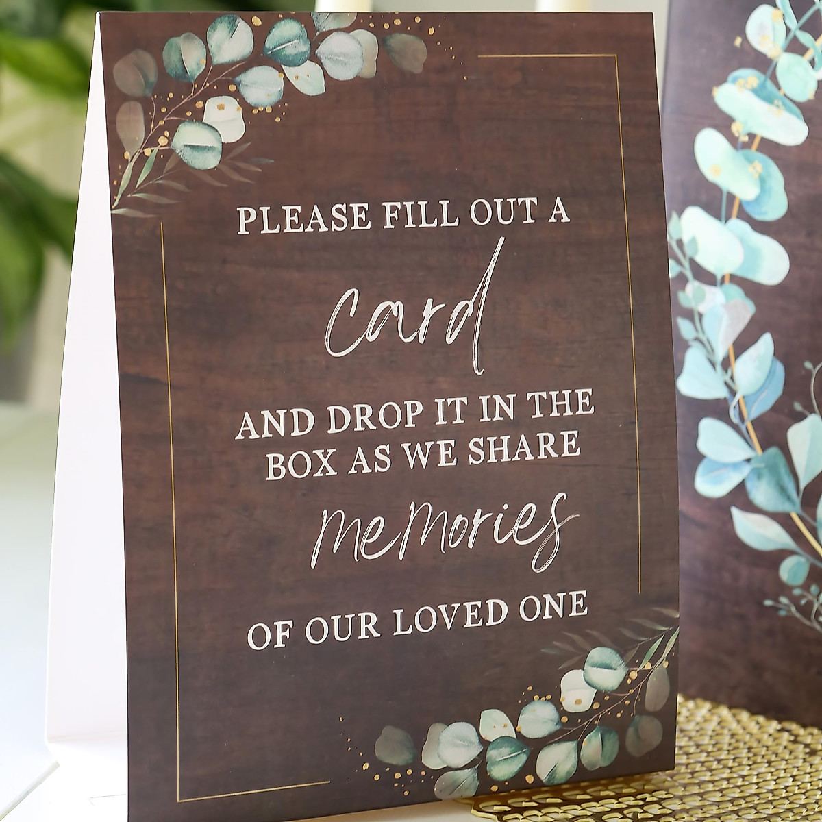 Kate Aspen Celebration of Life Memory Funeral Guest Book and Box for Memorial Service Bereavement Cards, Prayer Cards - Hard Cover Book, Box, 50 Memory Cards and Binder Rings