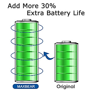 MAXBEAR 3DS XL SPR-003 Battery, 2200mAh 3.85V Replacement Battery for Nintendo 3DS XL SPR-003 and New 3DS XL RED-001 SPR-A-BPAA-CO XL Console