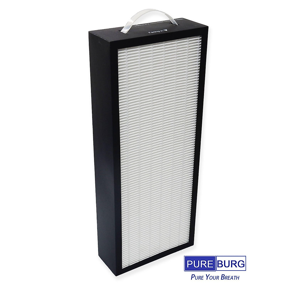 PUREBURG Replacement Filter Compatible with LUFTRUM & Loniko AC400 Air Purifier, H13 True HEPA 3-Stage Filtration Activated Carbon Air Clean Dust VOCs Odor