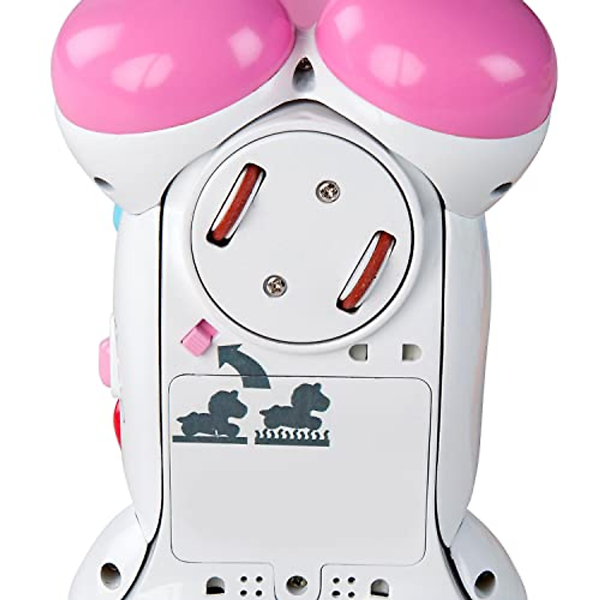 Bright Starts Rock & Glow Unicorn Crawling Baby Toy with Lights and Melodies, Age 6 Months +, Pink