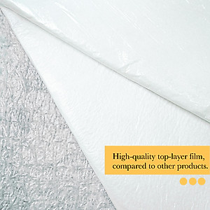 PAD 'N PROTECT Temporary Floor Protection 32in x 100ft (266.67 sqft.) Anti Slip/Pull, Paint/Waterproof, Reusable, Easy Applied with No Residue. Perfect for Construction, Movie Production, Etc.