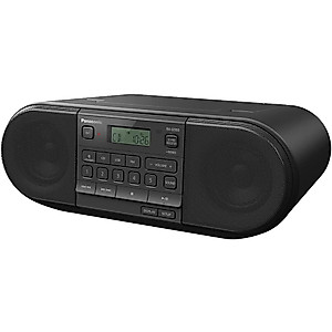 Panasonic RX-D550 Boombox - High Power Portable Stereo AM/FM Radio, Bluetooth, CD, with USB 110-240 Volt (Black)