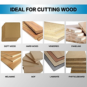 GMTOOLS 7-1/4 Inch 40 Teeth Carbide Tipped Circular Saw Blade with 5/8-Inch Arbor, Professional ATB Finishing Woodworking Saw Blade for Plywood, Laminate, Ripping Wood, Crosscuts Wood, 1-Pack