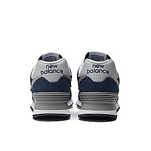 New Balance Women's 574 Core Sneaker, Navy/White, 8.5