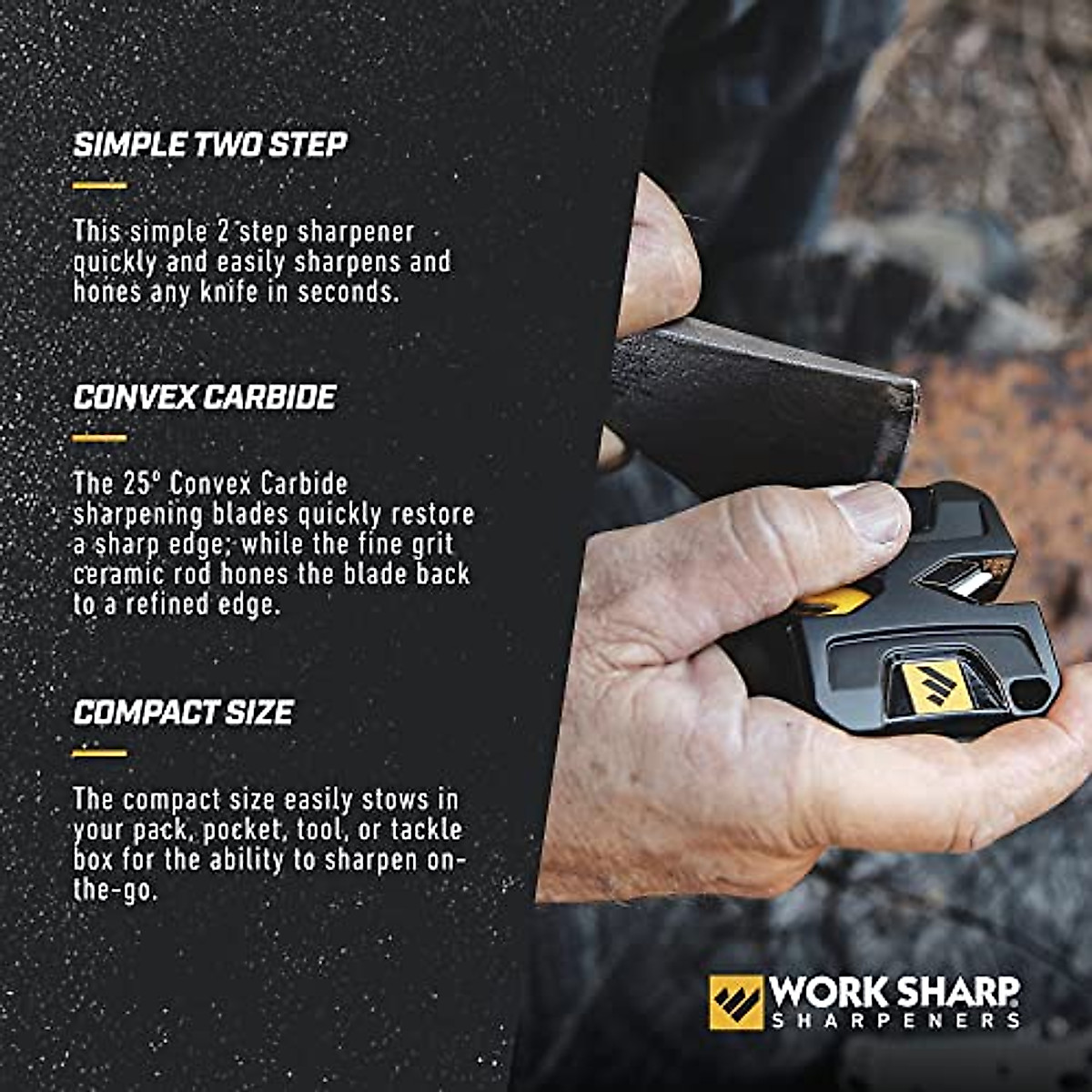 Work Sharp WSEDCPVT EDC Pivot Knife Sharpener, Black