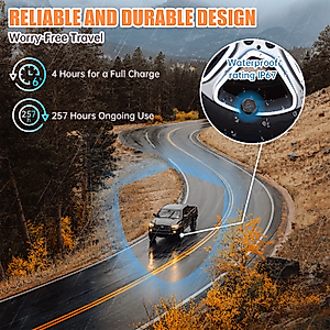 ATMOREA Tire Pressure Monitoring System RV TPMS with 6 Sensors 7 Alert Modes & Real Time Display Pressure&Tempereture Auto Sleep Mode