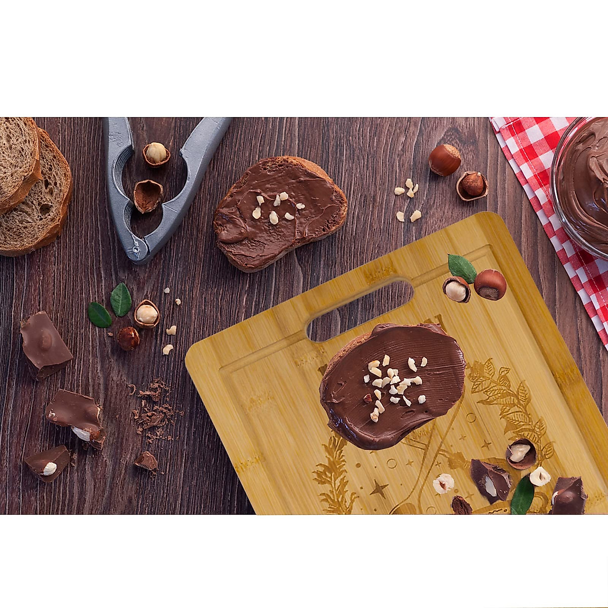 Kitchen Witch Cutting Board,Kitchen Gifts for Women,Witchy Decor,Kitchen Witch Decor,Witchcraft Supplies,Witchy Gifts for Mom Anniversary Kitchen Housewarmings Weddings Holidays