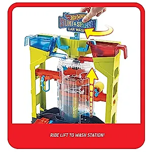 Hot Wheels Mattel Stunt & Splash Car Wash Playset