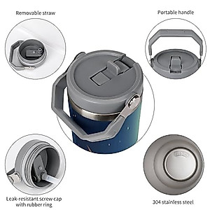 SYJTGDE Large Capacity Car Cup Owl And Yellow Moon Fashionable Upgrade Car Cup Advanced And Beautiful Travel Cup