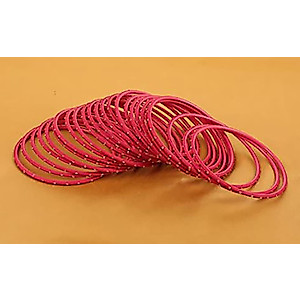 RIANGI Indian Bangles For Women, Indian Bangles Set Of 24 Bollywood Style Red Bangles For Women Indian Jewelry, Ideal Gift, Indian Red Bangles, Bangles Indian Jewelry