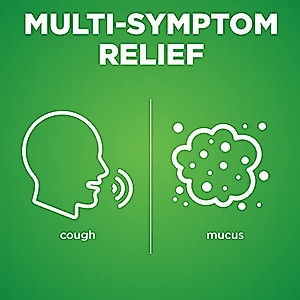 Amazon Basic Care Mucus DM Guaifenesin and Dextromethorphan Hydrobromide Extended-Release Tablets, 600 mg/30 mg, Expectorant and Cough Suppressant, 40 Count