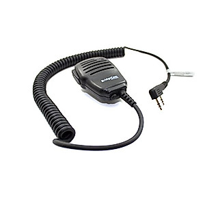 AnyTone AT-D878UVII Plus - Dual Band Analog/DMR Radio with BCS-200 Shoulder Speaker Mic - K-1 Plug IP-54 Rated for DMR and Analog AnyTone - Comes with Free $97 Training Course