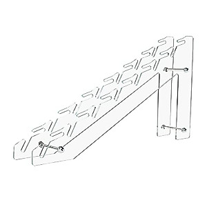 STAUBER Best Acrylic Baseball Cap Rack and Hat Storage Display Holder Stand (Clear)