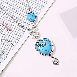 DITUDO Crack Necklace HeartShaped Bohemian Ethnic Retro Style Style Necklace & Pendants Letter