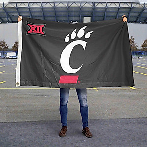 College Flags & Banners Co. Cincinnati Bearcats Big 12 Conference Large Grommet Banner Flag