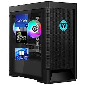 Lenovo Legion Tower 5 Gaming Desktop, i9-11900K, 128GB RAM, 2TB NVMe SSD + 1TB SATA HDD, NVIDIA GeForce RTX 3060 12GB GDDR6, DisplayPort, HDMI, AX Wi-Fi, tooth - Windows 11 Pro Raven Black