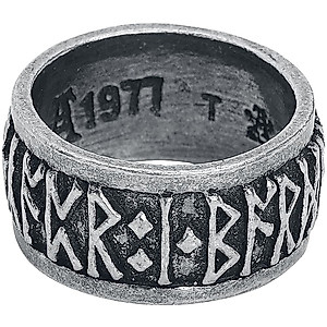 Alchemy Metal Wear Halloween Party Fashion Jewelry Runeband Ring Size Y/12