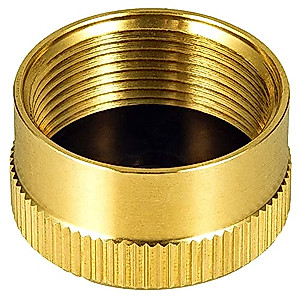 ANPTGHT 6pcs Refill Propane Bottle Cap Solid Brass 1lb Propane Tank Sealed Cap Universal All One Pound Cyliders Gas Tank Protect Caps for Camping Outdoor Cooking