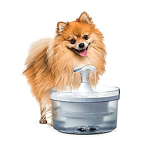 Zeus Fresh & Clear Dog Drinking Fountain with Waterfall Spout