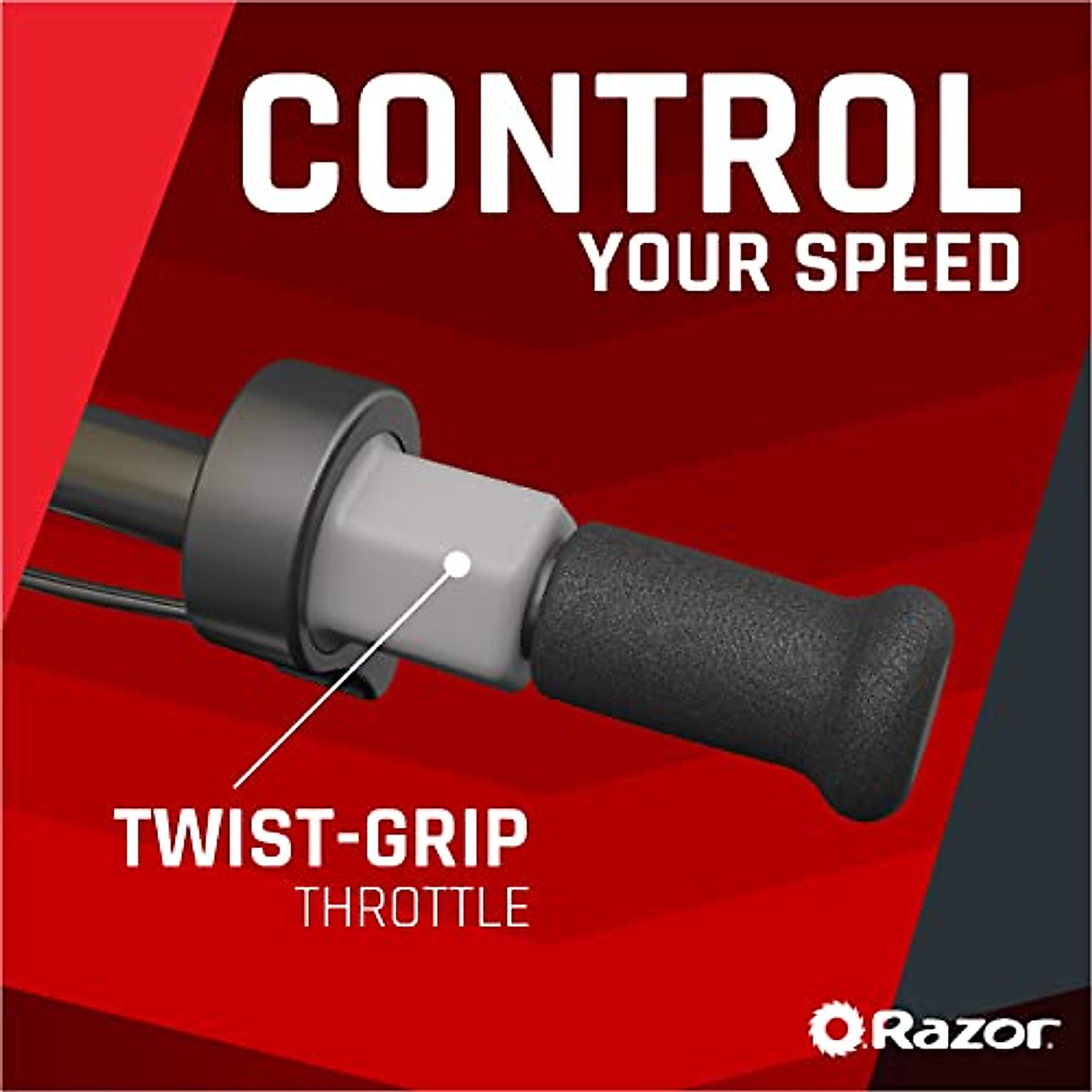 Razor MX125 Dirt Rocket Electric-Powered Dirt Bike with Authentic Motocross Dirt Bike Geometry, Rear-Wheel Drive,100-watt, high-Torque, Chain-Driven Motor, for Kids 7+